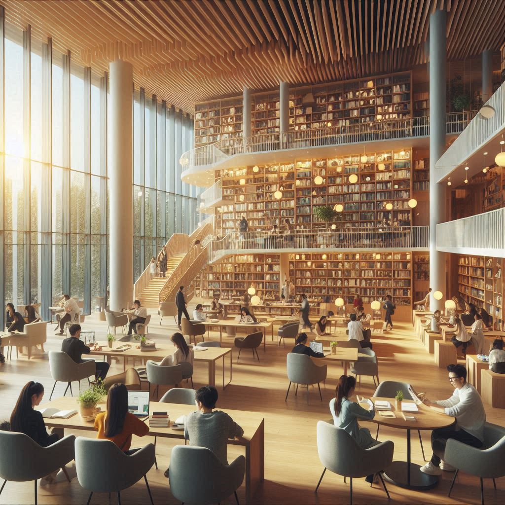 Library in Noida - The Study Cafe Library